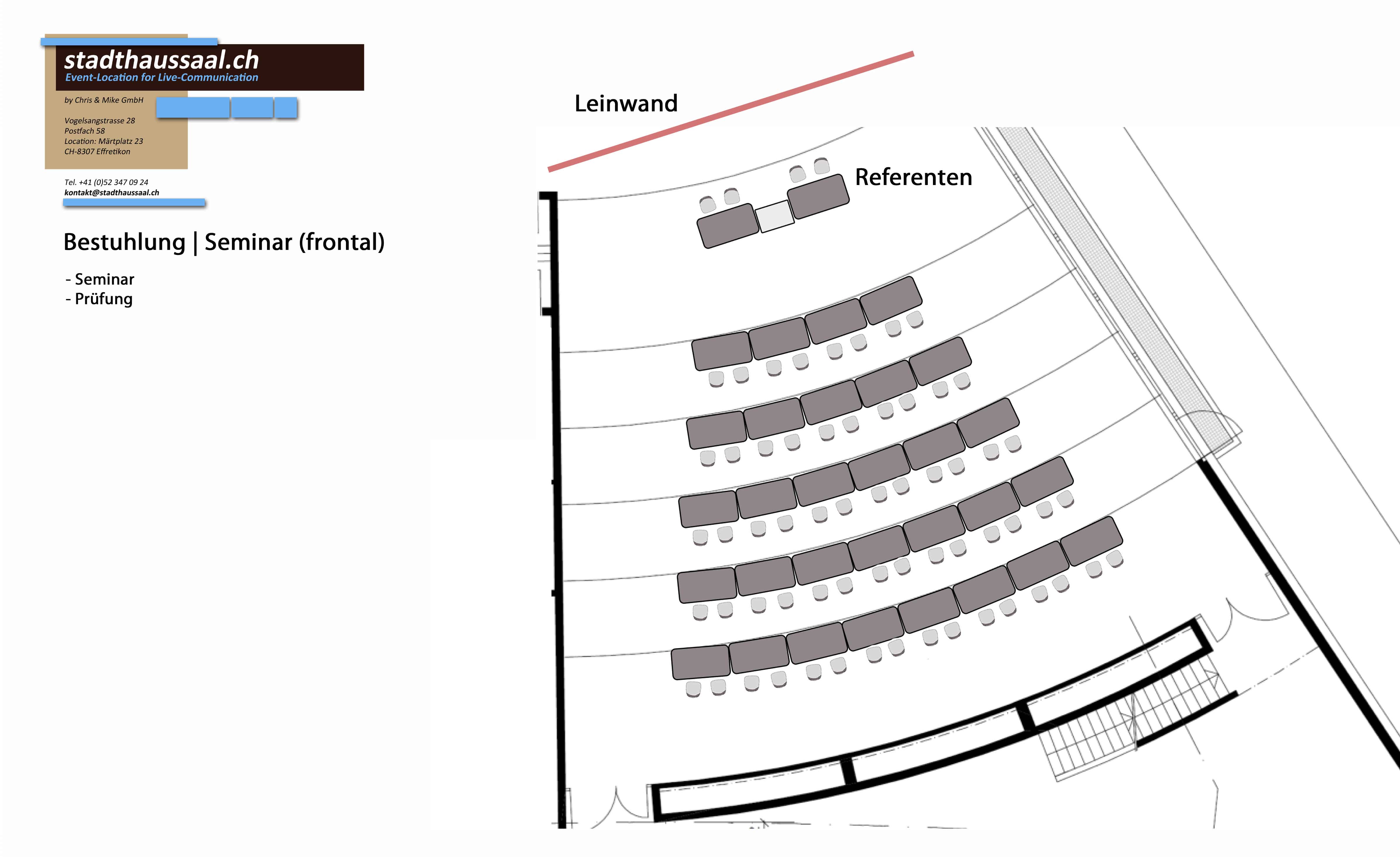 Bestuhlung | Stadthaussaal.ch